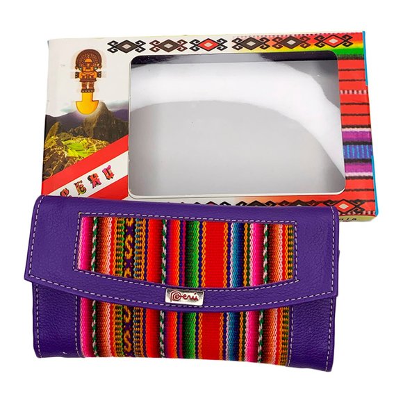 Peru | Bags | New Peru Souvenir Womens Ethnic Textile Fabric Leather ...
